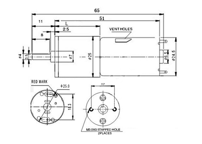 34:1 Metal Gearmotor 25Dx52L mm (High Power)