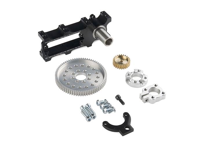 Channel Mount Gearbox Kit - Continuous Rotation (3:1 Ratio)