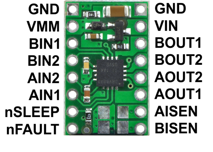 DRV8833 Dual Motor Driver Carrier (1.2A and low voltage)