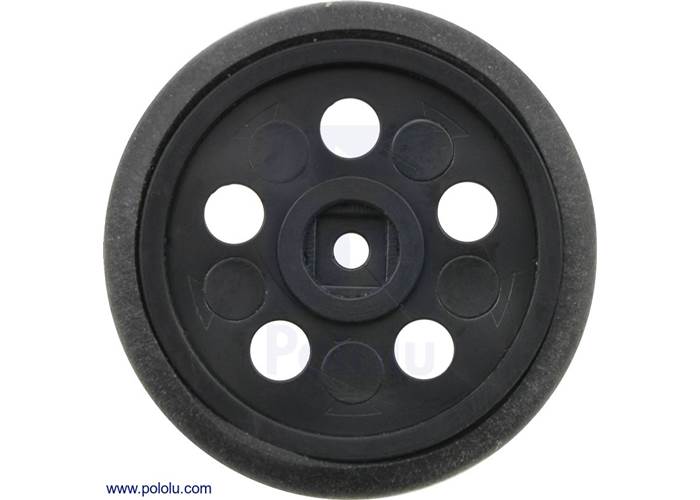 Solarbotics GM10 1" Wheel Black - Robot Gear Australia