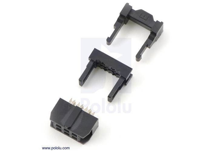 IDC socket: 2x3-Pin, 0.100" (2.54 mm) Female