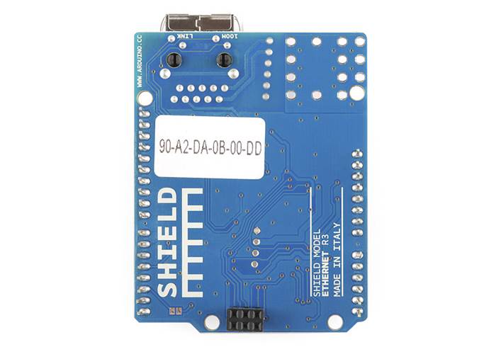 Arduino Ethernet Shield Rev3 WITHOUT PoE Module