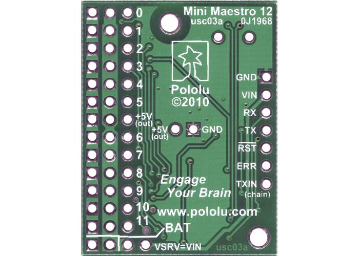 Mini Maestro 24-Channel USB Servo Controller (Partial Kit)