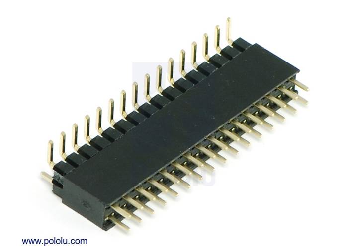 0.100" (2.54 mm) Female Header: 3x7-Pin, Straight