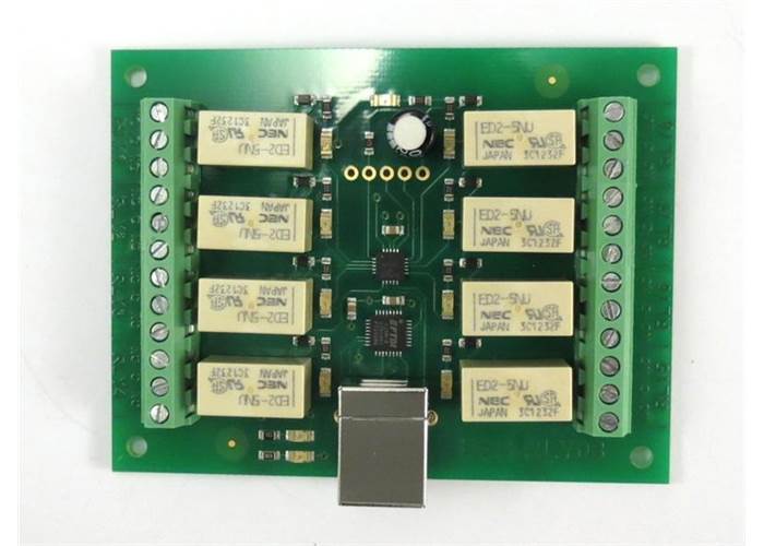 8 Channel Relay Module with USB (USB-RLY08-B)