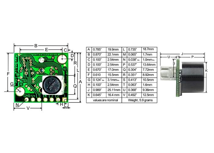 Maxbotix XL-MaxSonar-EZ2 High Performance Ultrasonic Sensor MB1220