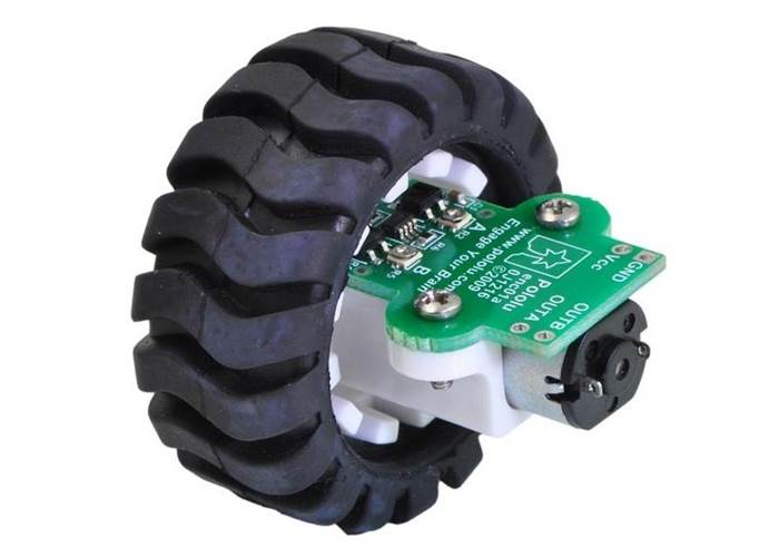 Pololu 42 x 19mm Wheel and Encoder Set - Robot Gear Australia
