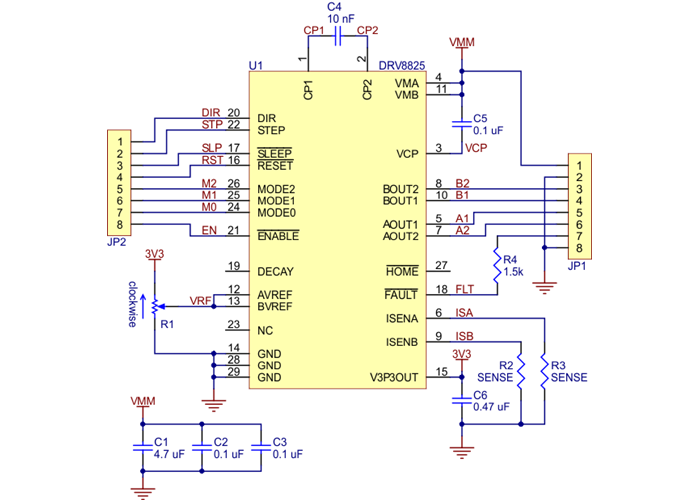 DRV8825 Stepper Motor Driver Carrier High Current V2