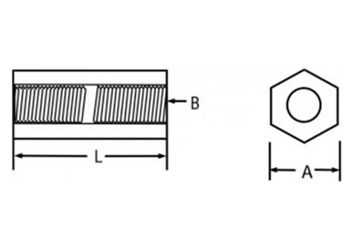 Standoff F-F 10-Pack, 30mm Nylon - Robot Gear Australia