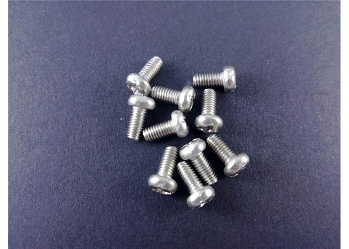 Machine Screw: M3, 6mm Length, Pan Head (10-pack)