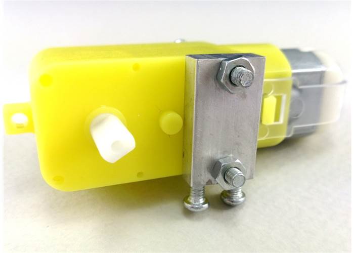 Plastic Gear Motor Bracket - Aluminium - Robot Gear Australia