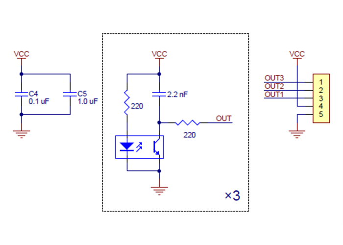 QTR-3RC Reflectance Sensor Array - Robot Gear Australia