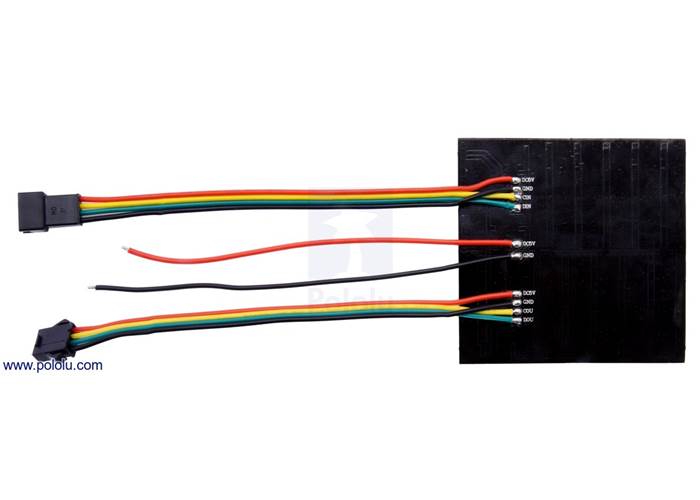 Addressable RGB 8x8-LED Flexible Panel, 5V, 10mm Grid (APA102C)