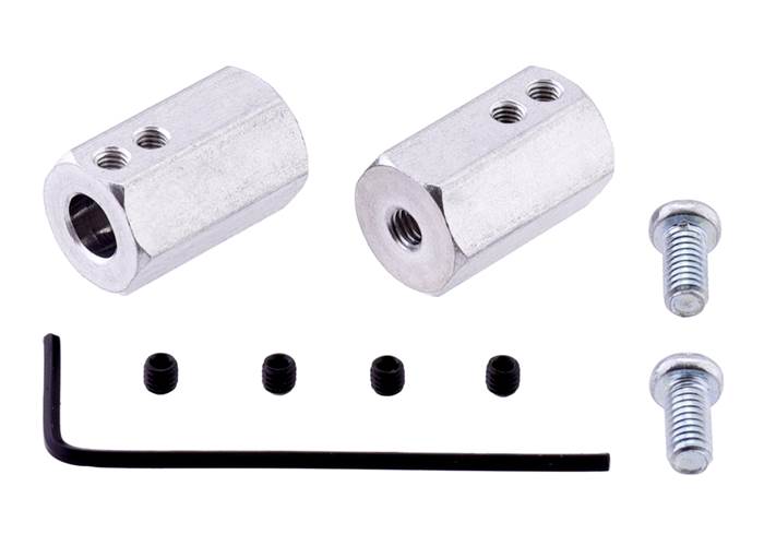 12mm Hex Wheel Adapter for 6mm Shaft (2-Pack)