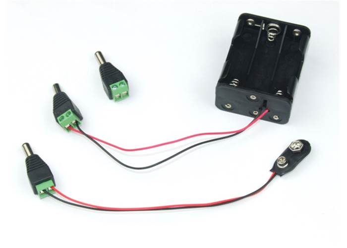 DC Barrel Jack Connector (Male) with screw terminals 2.1mm x 5.5mm