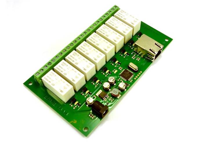 8 Channel 16 Amp Relay Module with Ethernet (ETH008)