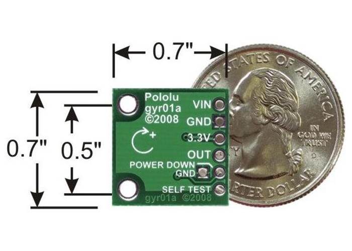 LISY300AL Single-Axis Gyro with ±300°/s Range