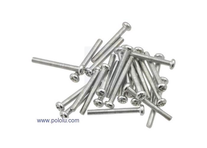 Machine Screw M3, 25mm Length, Phillips (25-pack)