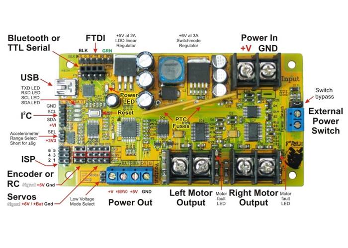 Dagu TRex Robot Controller - Arduino Compatible