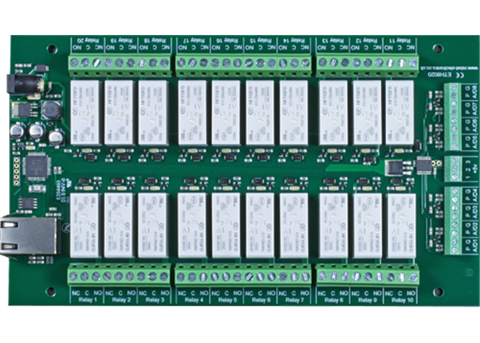 20 Channel 16 Amp Relay Module with Ethernet (ETH8020)