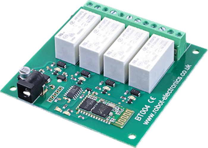 4 Channel 16 Amp Relay Module with Bluetooth (BT004)