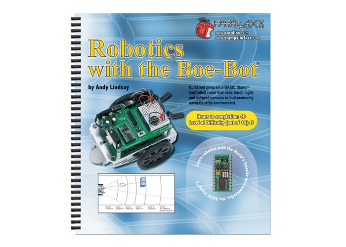 Parallax Boe-Bot Robot Kit - USB (with USB A to Mini-B cable) #28832