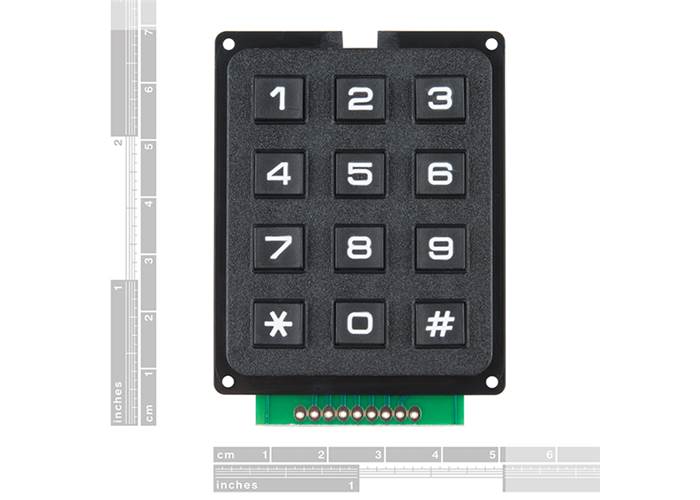 Keypad - 12 Button - Robot Gear Australia