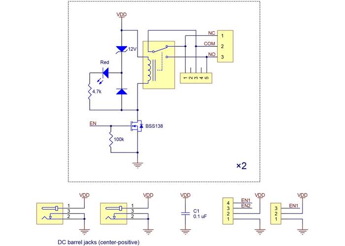 Pololu Basic 2-Channel SPDT Relay Carrier with 12VDC Relays (Assembled)