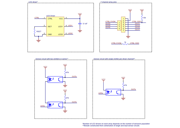 QTRX-HD-07A Reflectance Sensor Array - Robot Gear Australia