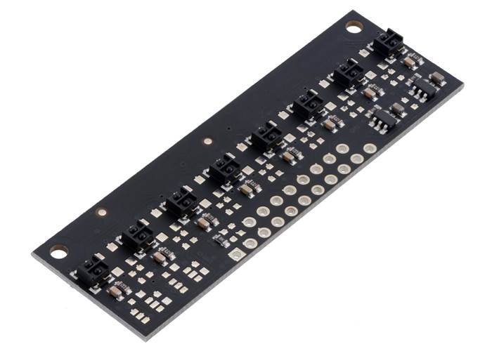 QTRX-MD-08RC Reflectance Sensor Array: 8-Channel, 8mm Pitch, RC Output ...