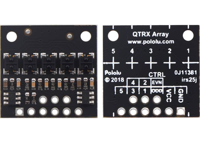 QTRX-HD-05RC Reflectance Sensor Array: 5-Channel, 4mm Pitch, RC Output ...