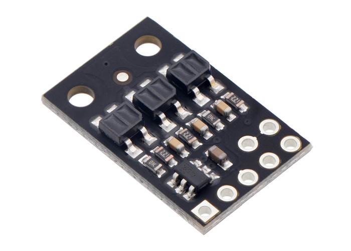 QTR-HD-03RC Reflectance Sensor Array: 3-Channel, 4mm Pitch, RC Output