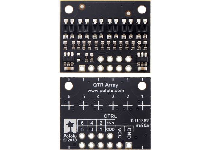 QTR-HD-06A Reflectance Sensor Array: 6-Channel, 4mm Pitch, Analog Output