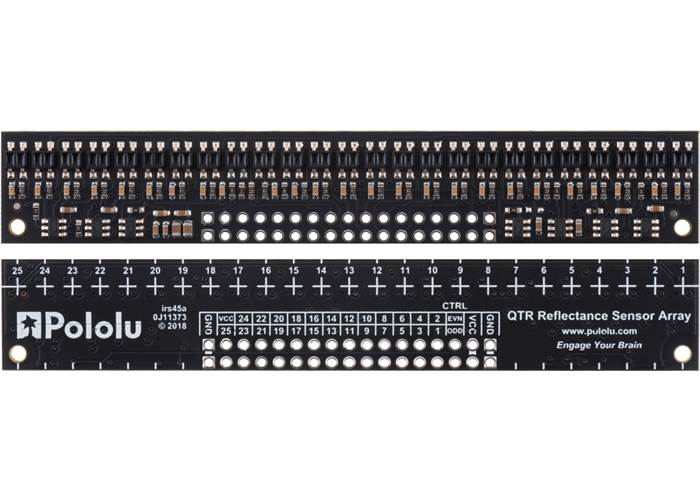 QTR-HD-25RC Reflectance Sensor Array: 25-Channel, 4mm Pitch, RC Output