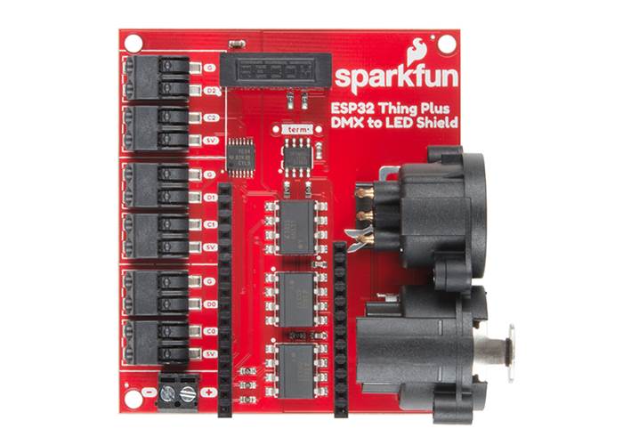 SparkFun ESP32 Thing Plus DMX to LED Shield