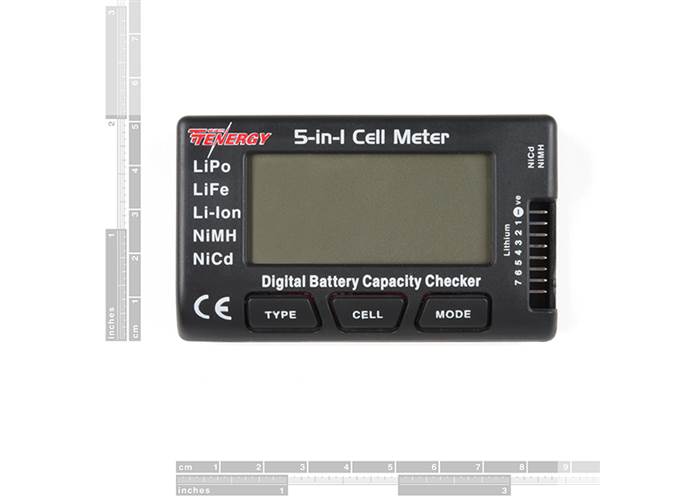 Tenergy 5-in-1 Intelligent Battery Cell Meter
