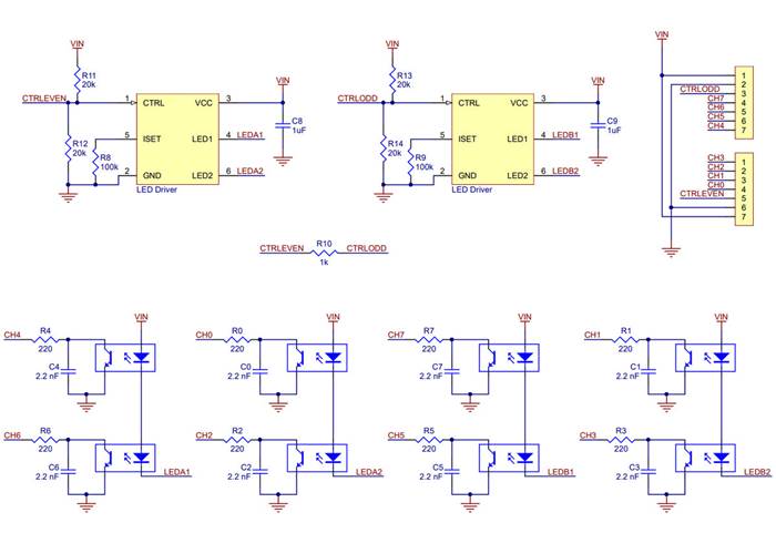 8-Channel QTRX Sensor Array for Romi/TI-RSLK MAX (Through-Hole Pins ...