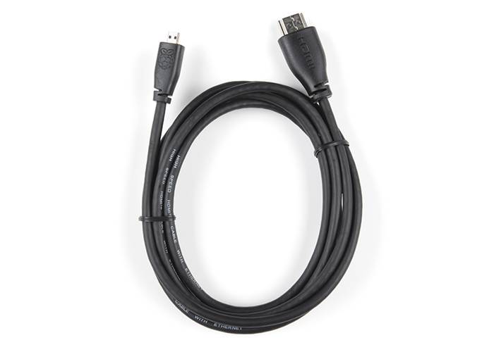Raspberry Pi Official Micro HDMI to HDMI-A Cable (2m)