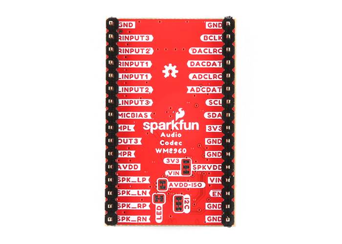 Sparkfun Audio Codec Breakout Wm8960 With Headers Qwiic