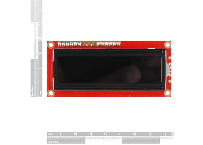 SparkFun Serial Enabled 16x2 LCD - White on Black 3.3V