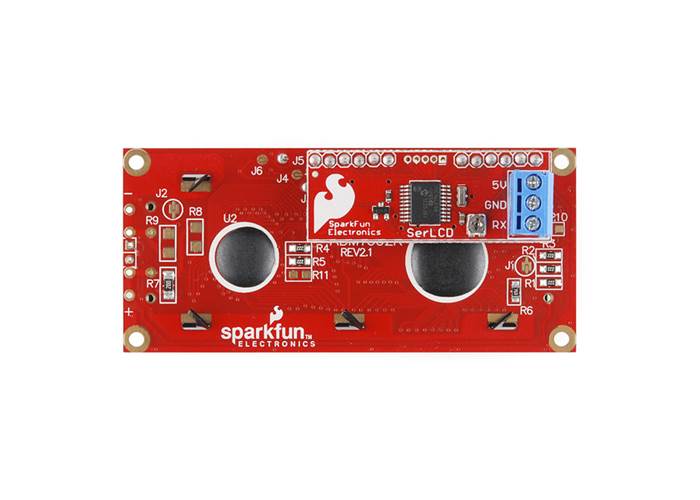 SparkFun Serial Enabled 16x2 LCD - White on Black 3.3V