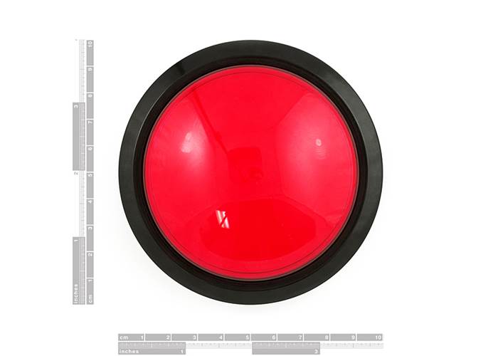 Big Dome Pushbutton - Red - Robot Gear Australia