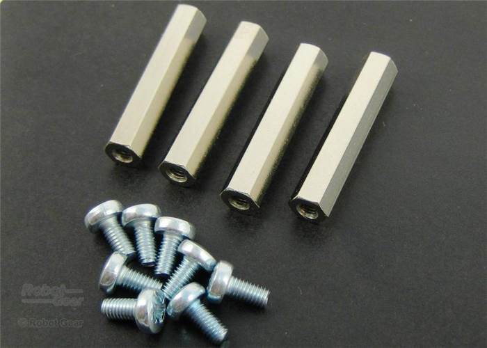Standoff F-F 4-Pack, 30mm Nickel Plated Brass