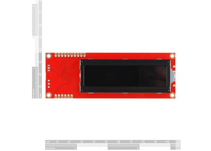 Serial Enabled 16x2 LCD - Red on Black 5V - Robot Gear Australia