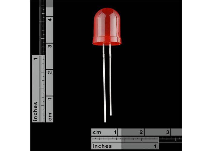 Diffused LED - Red 10mm - Robot Gear Australia