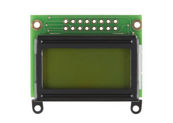 Basic 8x2 Character LCD - Black on Green 5V