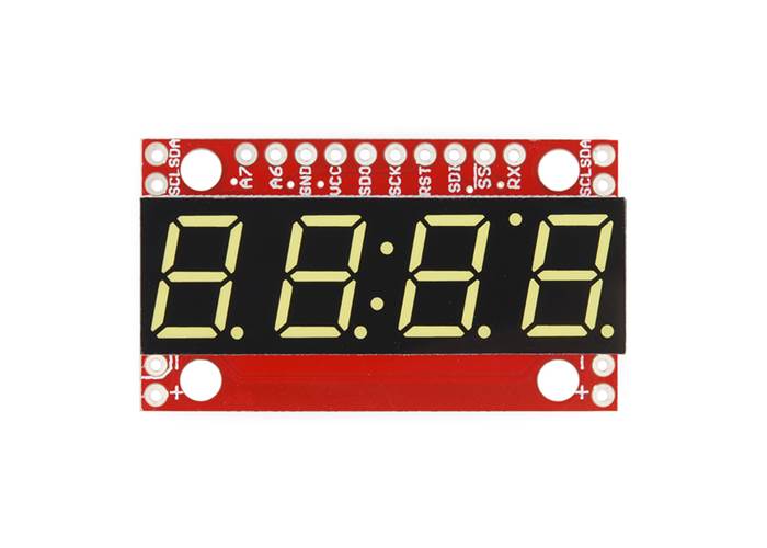 SparkFun 7-Segment Serial Display - Yellow