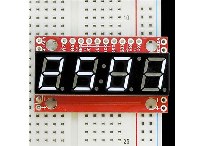 SparkFun 7-Segment Serial Display - White - Robot Gear Australia