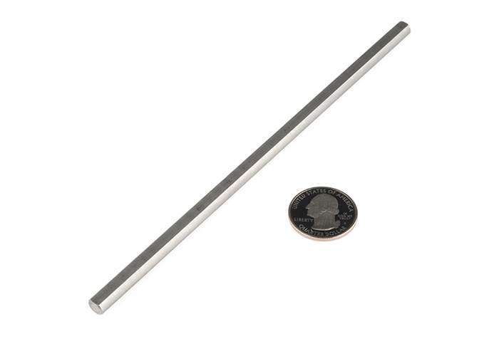 Shaft - D-Shaft (Stainless; 1/4"D x 7.00"L)