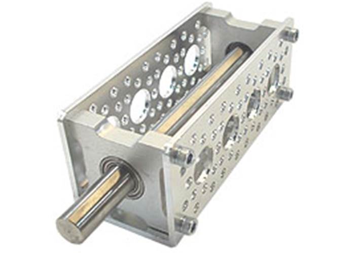 Bearing Mount - Quad Block (3/8" Bore) - Robot Gear Australia